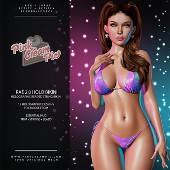 Second Life Marketplace - Rae Beaded String Bikini 2.0 [Holo Pack] - Maitreya Lara + LaraX ...